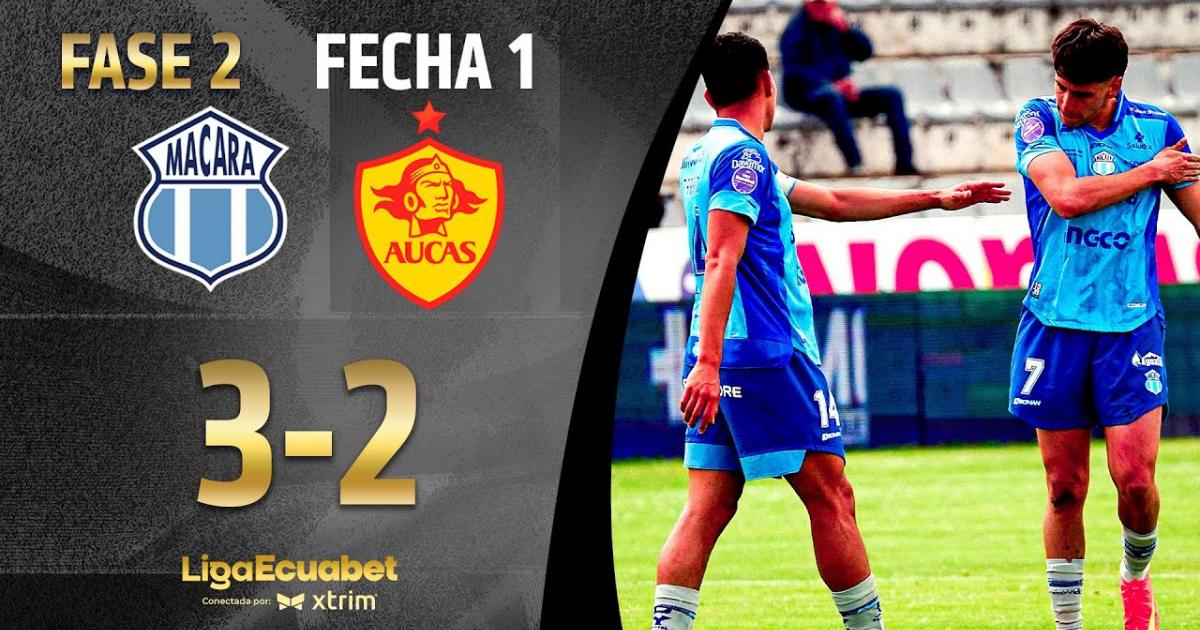 Resultados Macará - Aucas (3-2) primera jornada de Primera A 2025 05/10 ...